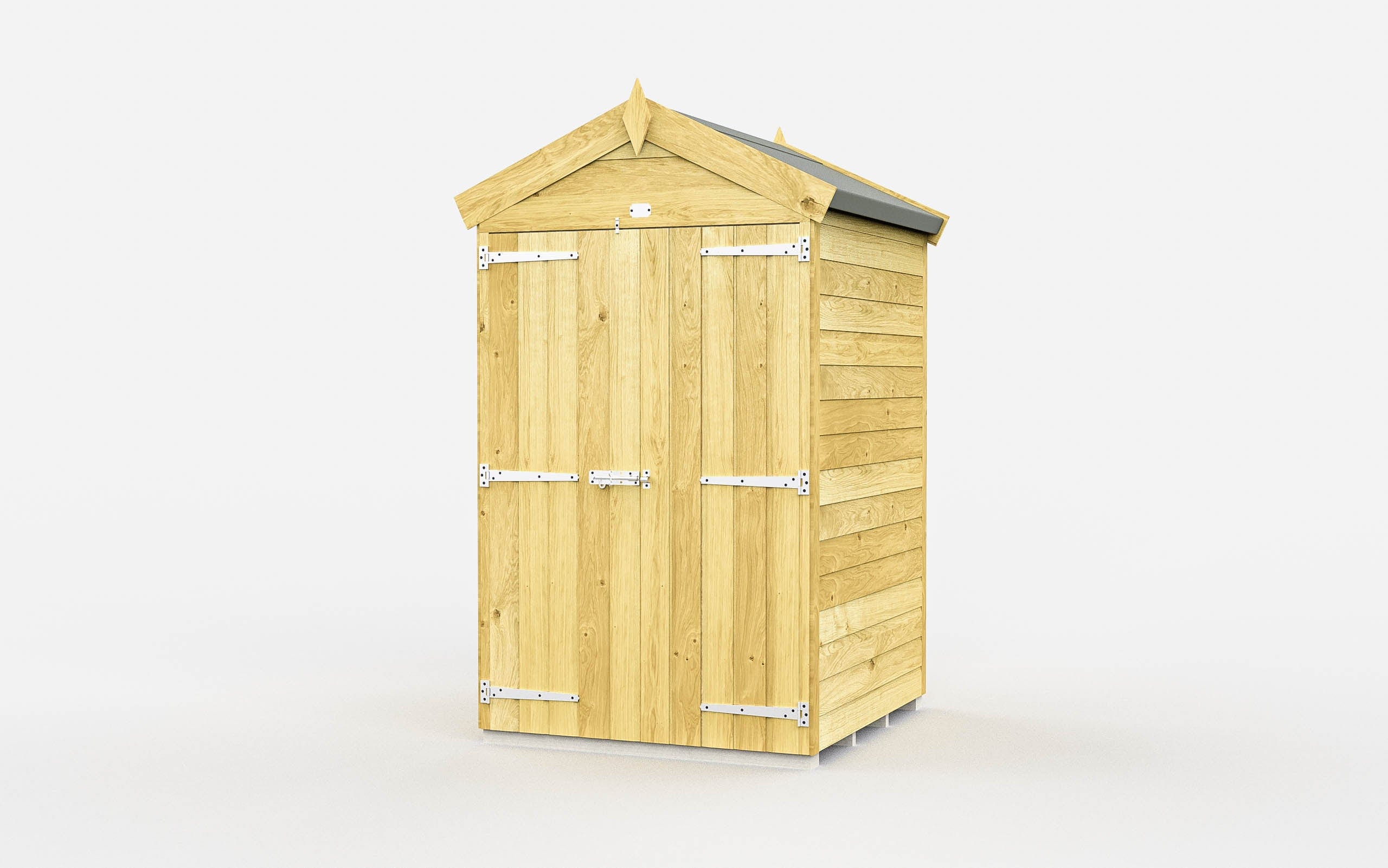 While Label Apex Shed 4ft x 4ft | Slade's Garden and Building Supplies